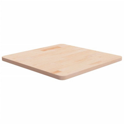 vidaXL Square Table Top 60x60x2.5 cm Untreated Solid Wood Oak