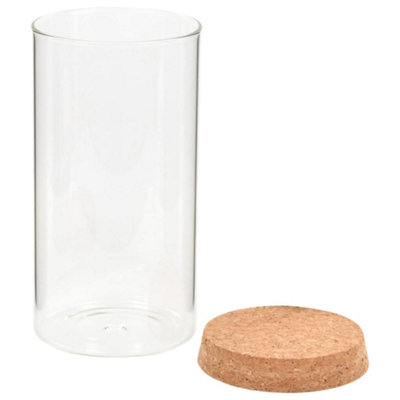 Vidaxl Storage Glass Jars With Cork Lid 6 Pcs 1400 Ml Storage Glass Jars