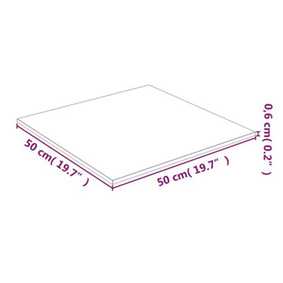 Vidaxl Table Top Transparent 50x50 Cm Tempered Glass Table Tops