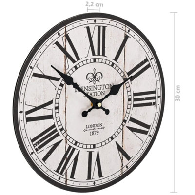 Vidaxl Vintage Wall Clock London 30 Cm Wall Clocks