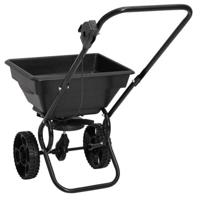 Vidaxl Walk Behind Salt Spreader Pvc And Steel 80x46x75 cm 15 L Spreaders