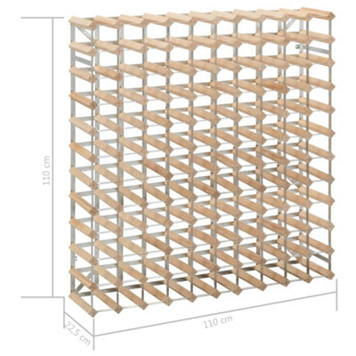 Vidaxl Wine Rack For 120 Bottles Solid Pinewood Wine Racks