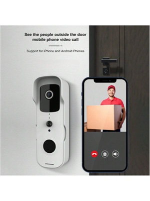 Video Doorbell Camera Doorbell Wireless Night Vision Motion Detection ...