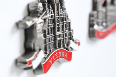 Vienna - Unique Style Metal Fridge Magnet Home Decor Holiday Souvenir ...