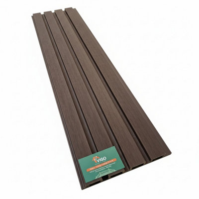 Vigo Home Coffee Fluted Wall Cladding Panels Gen2 20 Pack Covers Approx ...