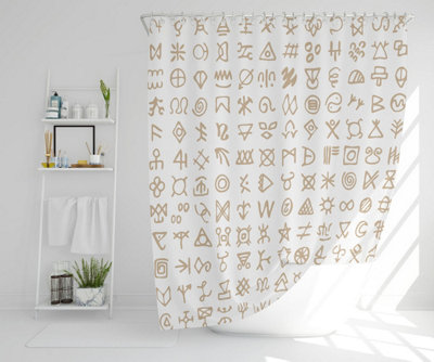 Viking ritual symbols (Shower Curtain) / Default Title | DIY at B&Q