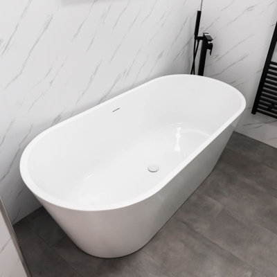 Viktor Benson Como 1600 x 800 Freestanding Double Ended Bath (Slim ...