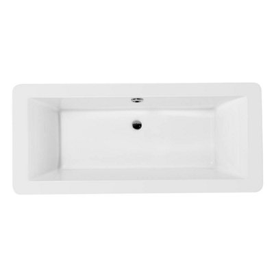 Viktor Benson Linea Flat Top Freestanding Bath with Modern Chrome Feet