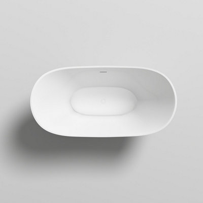 Viktor Benson Taha 1500mm Freestanding Double Ended Bath (White Waste ...