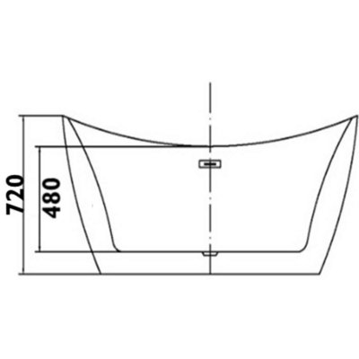 Viktor Benson Taha 1500mm Freestanding Double Ended Bath (White Waste ...