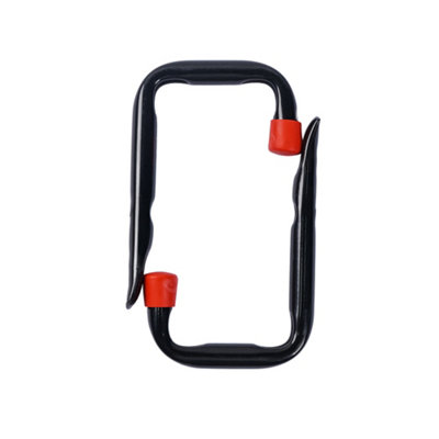 Viktor Hardware Black Steel Universal Hook Set of 2 Piece