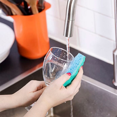 Vileda Scrunge Multi Use No-Scratch Scrub Sponge 3PC (Pack of 8)