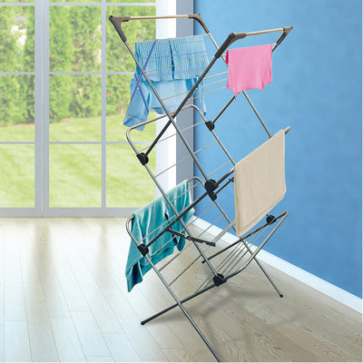 Vileda Sprint 20m 3 Tier Indoor/Outdoor Steel Clothes Rack Airer/Dryer ...