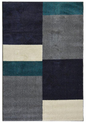 Villa Collection Geometric Design Modern Rug G272 | DIY at B&Q