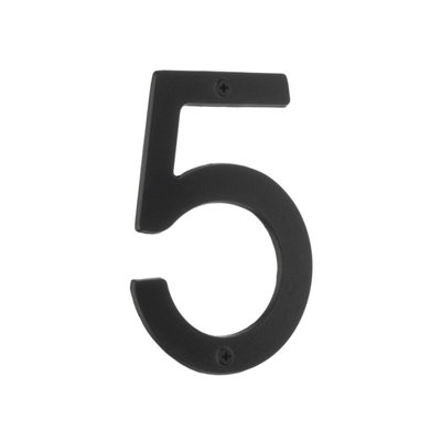 VILLA - House Number 5 in Black | DIY at B&Q
