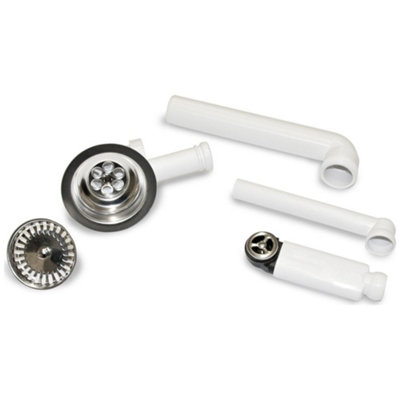 Villeroy & Boch 90mm Chrome Basket Strainer Waste Kit Model 8276 00 61 ...