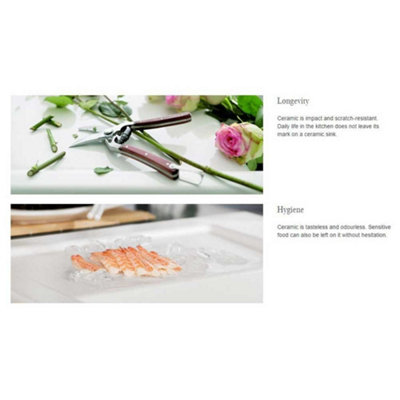 Villeroy & Boch Cisterna 45 Ceramic Undermount Single-Bowl Kitchen Sink ...