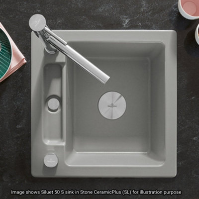 Villeroy & Boch Siluet 50 S 1.0 - 1-Bowl TitanCeram Ceramic Kitchen ...