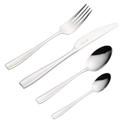 Viners Florence 16 Piece Cutlery Set Mirror Polished - Silver
