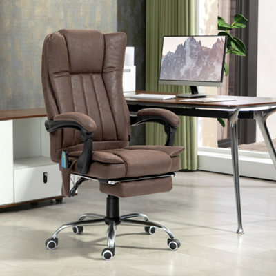 Vinsetto 6-Point Vibrating Heat Massage Chair w/ Microfibre Upholstery ...