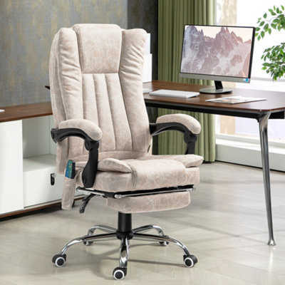 Vinsetto 6-Point Vibrating Heat Massage Chair w/ Microfibre Upholstery ...