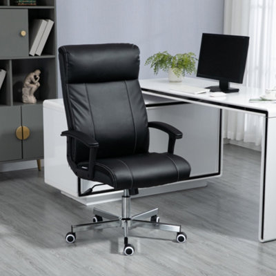 Vinsetto Massage Office Chair PU Leather Computer Chair w/ Tilt ...