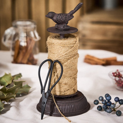 Vintage Antique Brown Bird Outdoor Garden String Twine & Dispenser for ...