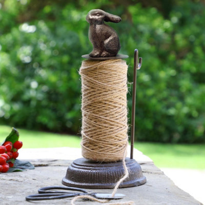 Vintage Antique Brown Rabbit String Twine Dispenser | DIY at B&Q
