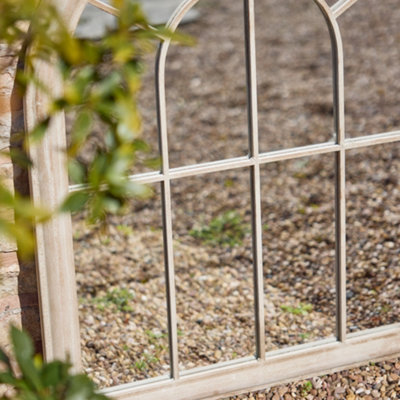 Vintage Arch Mirror Decorative Wall Mounted Outdoor Garden Mirror ...