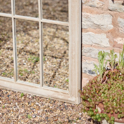 Vintage Arch Mirror Decorative Wall Mounted Outdoor Garden Mirror ...