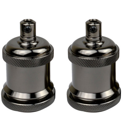 Vintage Brass E27 Lamp Holder Screw Bulb Socket Light Fitting for ...