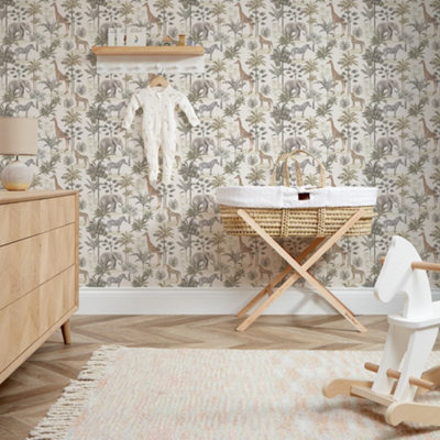Vintage Explorer Wallpaper Wallpaper In Earthy Tones