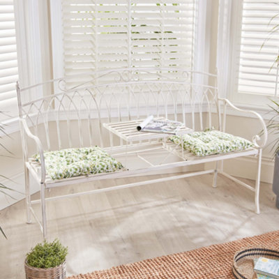 Vintage Large Cream Arched Outdoor Garden Furniture Companion Seat ...