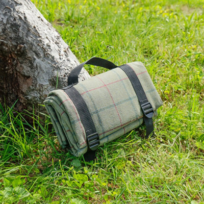 Vintage Luxury Green Tweed Summer Outdoor Garden Picnic Blanket | DIY ...