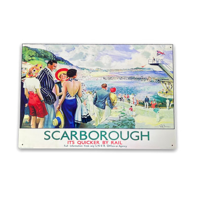 Vintage Metal Sign - British Railways Retro Advertising, Scarborough ...