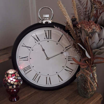 Vintage Pocket Fob Watch Style Wall Clock