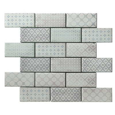 Vintage Pretty Mosaic Tile - House of Mosaics Sample