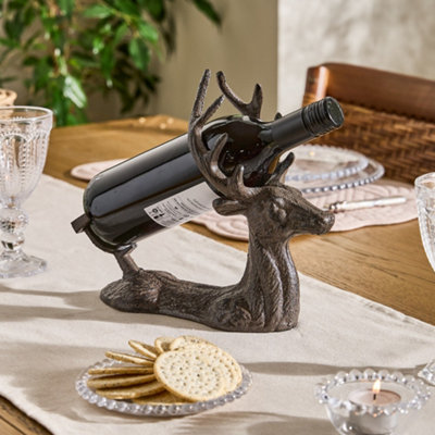 Vintage Stag Table Wine Rack Bottle Holder Gifts Ideas | DIY at B&Q