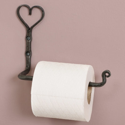 Vintage Style Cast Iron Antique Toilet Paper Holder Wall Mounted ...