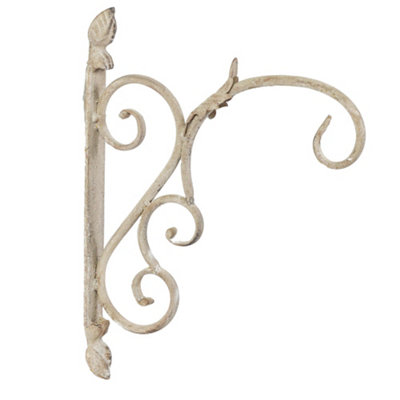 Vintage Style Folium Wall Bracket Outdoor Basket Hanger Garden Hanging Basket Bracket
