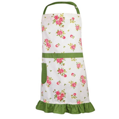 Vintage Style Helmsley Blush Frilled Edge Barbecue Apron