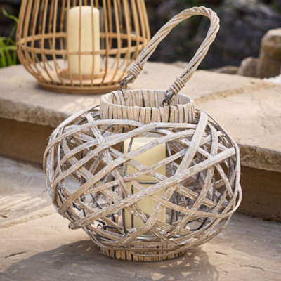 Vintage Style Round Decorative Hanging Candle Lantern Outdoor Garden ...