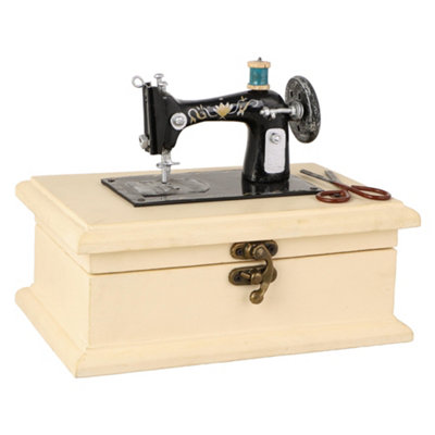 Vintage Style Sewing Machine Storage Box Gift