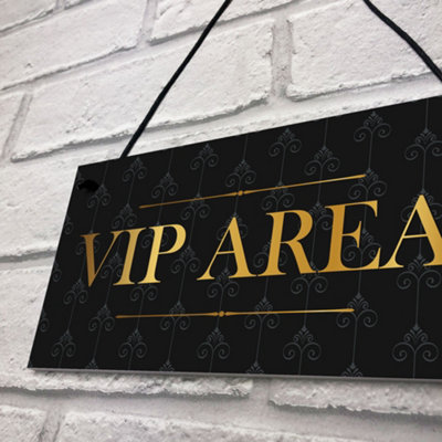 Vintage Style VIP AREA Sign For Bar Pub Club Man Cave Home Bar Home Decor