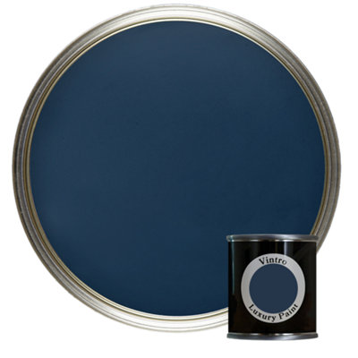 Vintro Luxury Matt Emulsion Dark Blue, Multi Surface Paint for Walls ...