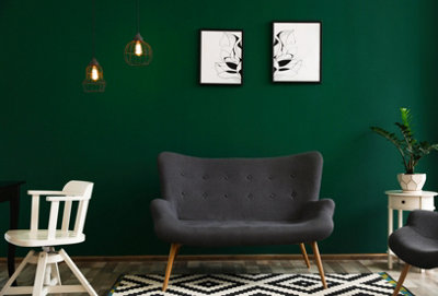 Vintro Luxury Matt Emulsion Dark Green, Multi Surface Paint for Walls ...