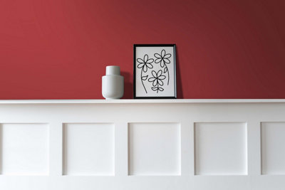 Vintro Luxury Matt Emulsion Deep Red, Multi Surface Paint for Walls ...