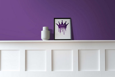 Vintro Luxury Matt Emulsion Purple Smooth Chalky Finish, Multi Surface ...