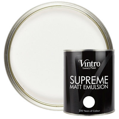 Vintro Luxury Matt Emulsion White, Smooth Chalky Finish, Multi Surface Paint for Walls, Ceilings ...