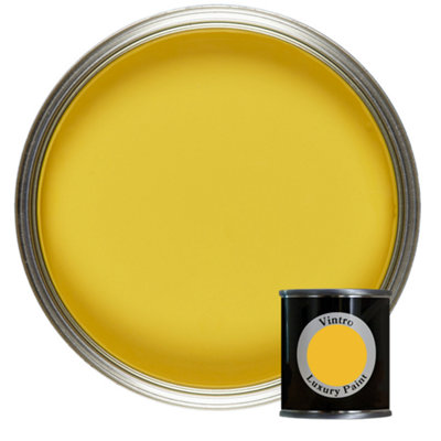 Vintro Luxury Matt Emulsion Yellow, Multi Surface Paint for Walls ...